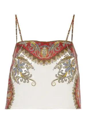 Veronica Beard Rhea Printed Linen Shirt - Multicoloured