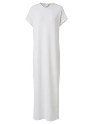 Khaite Verda Jersey Maxi Dress - White