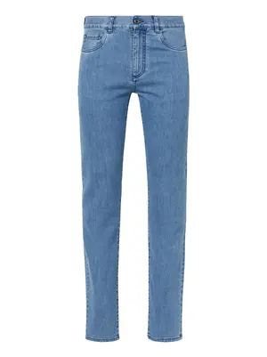 Canali Straight Leg Jeans - Blue