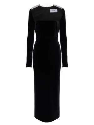 Alex Perry Velvet Minidress - Black