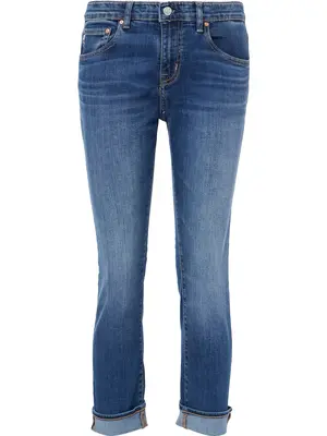 Ag Ex-boyfriend Cropped Jeans - Blue