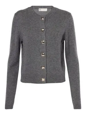 Tory Burch Cashmere Cardigan Grey