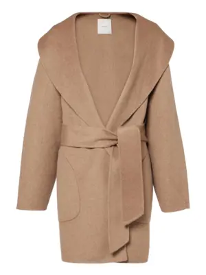 VARLEY Varley Edgemere Wool-Blend Wrap Coat