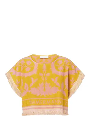 ZIMMERMANN Zimmermann Wylie Fringed Crop Top