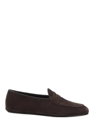 Rubinacci Suede Loafers - Brown