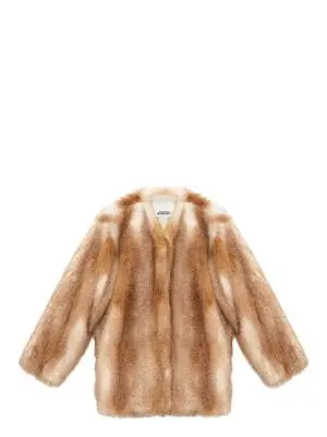 Isabel Marant Aglae Faux Fur Coat Natural