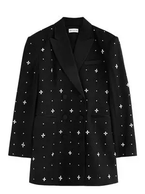 Rebecca Vallance Eclipse Embellished Blazer Dress - Black