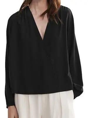 Jenni Kayne Sydney Silk Top - Black
