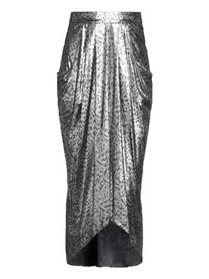 Isabel Marant Étoile ISABEL MARANT Metallic Flared Midi Skirt Silver