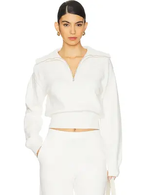 Tularosa Rey Quarter Zip Sweater - Ivory