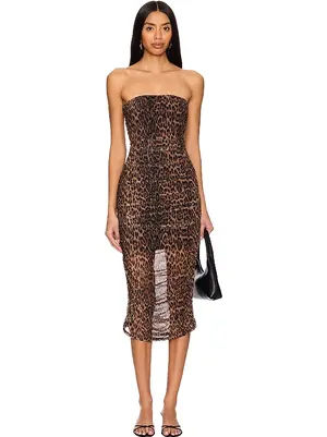 BELLA VENICE Emerson Tube Dress - Cheetah
