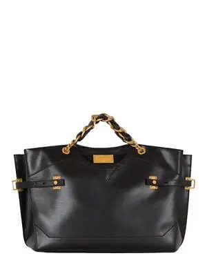 Balmain Logo-plaque Tote Bag - Black