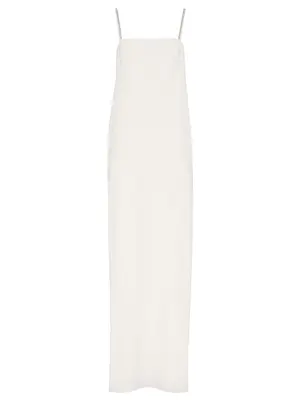 Brunello Cucinelli Monili-detail Gown - White