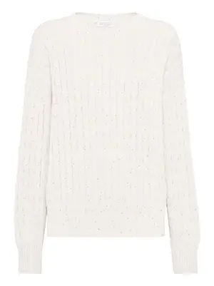 Brunello Cucinelli Crew Neck Sweater - Neutrals