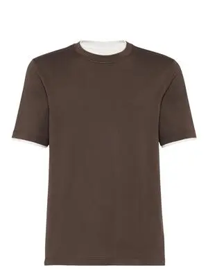 Brunello Cucinelli Layered T-shirt - Brown