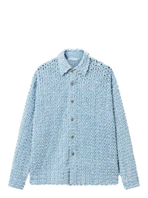 Stella McCartney Bouclé Denim Shirt - Blue