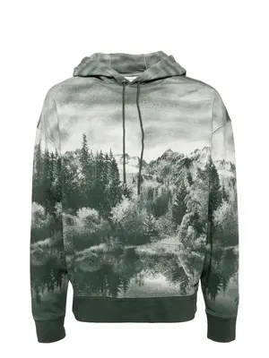 Maison Kitsuné Landscape Hoodie - Green