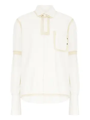 MAISON MARGIELA Long-sleeve Cotton Shirt - White