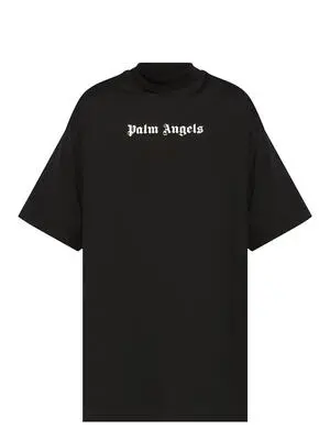 Palm Angels Logo-print T-shirt Dress - Black