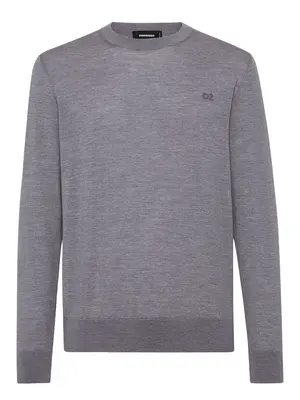 Dsquared2 Embroidered Logo Jumper - Grey