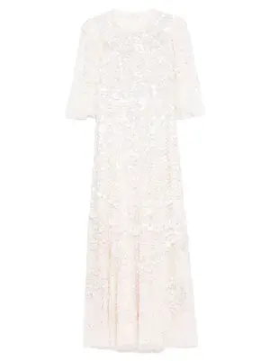 NEEDLE & THREAD Anais Gown - White