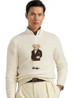 Ralph Lauren Polo Bear Cashmere Sweater - Classic Cream