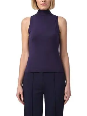 CAPSULE 121 Sleeveless Mock Neck Top - Navy