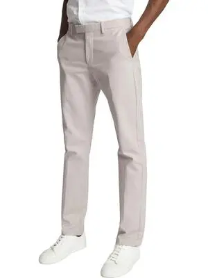 REISS Eastbury Slim Fit Chinos - Stone