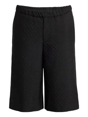 Alexander McQueen McQueen Skull Jacquard Pajama Shorts Nero/nero