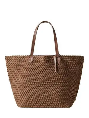 NAGHEDI NAGHEDI Jetsetter Large Woven Tote Bag Mink