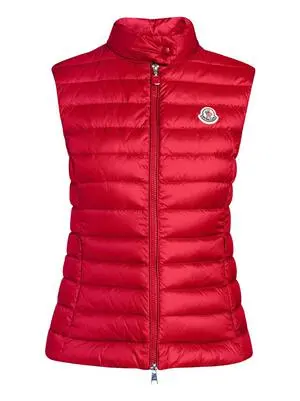 Moncler Igens Lightweight Down Puffer Vest - Medium Red