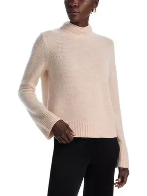 Bloomingdale'S C By Bloomingdale's Exclusive Cashmere Rollneck Top Heather Oatmeal