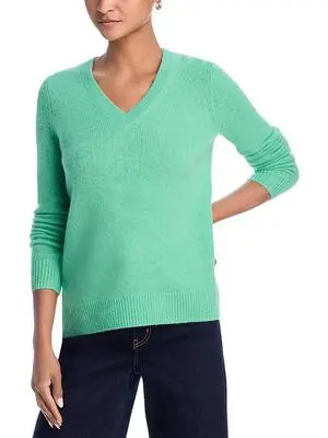 Bloomingdale'S C By Bloomingdale's Exclusive V-Neck Cashmere Sweater Fern