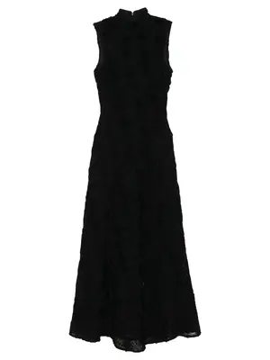 ROTATE BY BIRGER CHRISTENSEN Flower-mesh Maxi Dress - Black