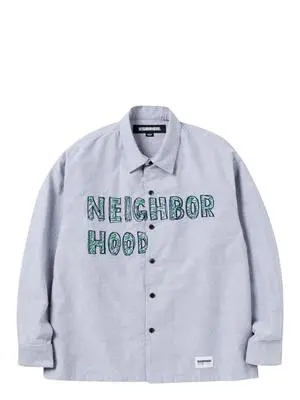 NEIGHBORHOOD Logo-embroidered Shirt - Grey