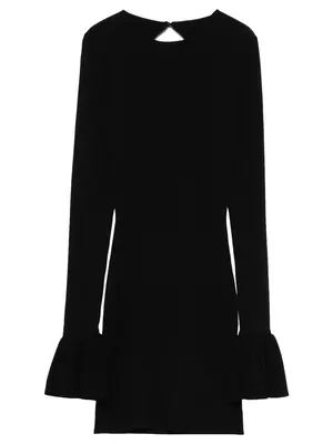 ROTATE BY BIRGER CHRISTENSEN Knitted Mini Dress - Black