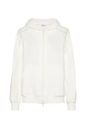 BRUNELLO CUCINELLI Brunello Cucinelli Monili Embellished Hoodie