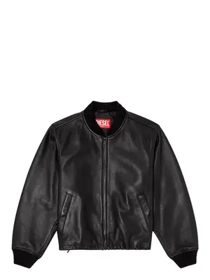 DIESEL® L-ilyan Leather Jacket - Black