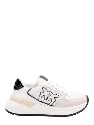 Pinko Logo-patch Sneakers - White