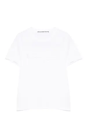 Alexander Wang Logo-embossed T-shirt - White