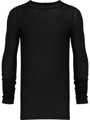 Rick Owens Ribbed T-shirt - Black
