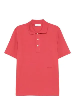 LANVIN Cotton Polo Shirt - Red