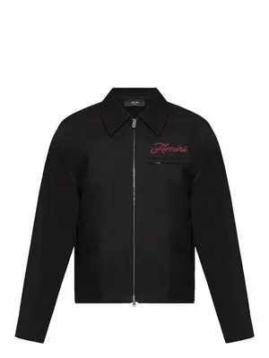 Amiri Logo-embroidered Jacket - Black