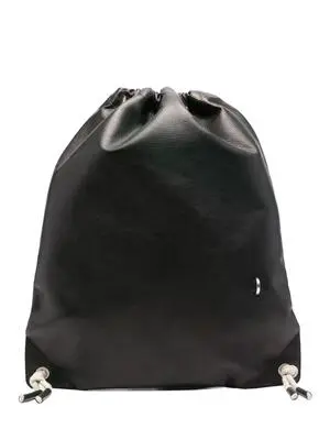 Rick Owens Leather Backpack - Black