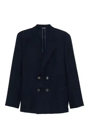 Dolce & Gabbana Virgin Wool Blazer - Blue