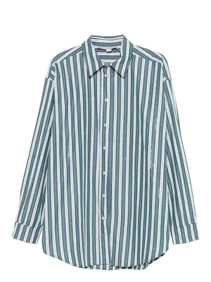 Remain Birger Christensen Striped Shirt - Green
