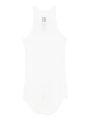 Rick Owens Ribbed Tank Top - White