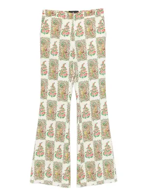 Etro Paisley Print Trousers - Neutrals