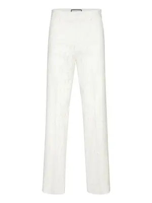 Philipp Plein Destroyed Trousers - White