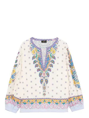 Etro Paisley Blouse - White